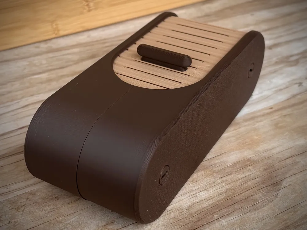 Capsule Tambour Box | Roll top Storage | Organizer by Matthew Ghost ...