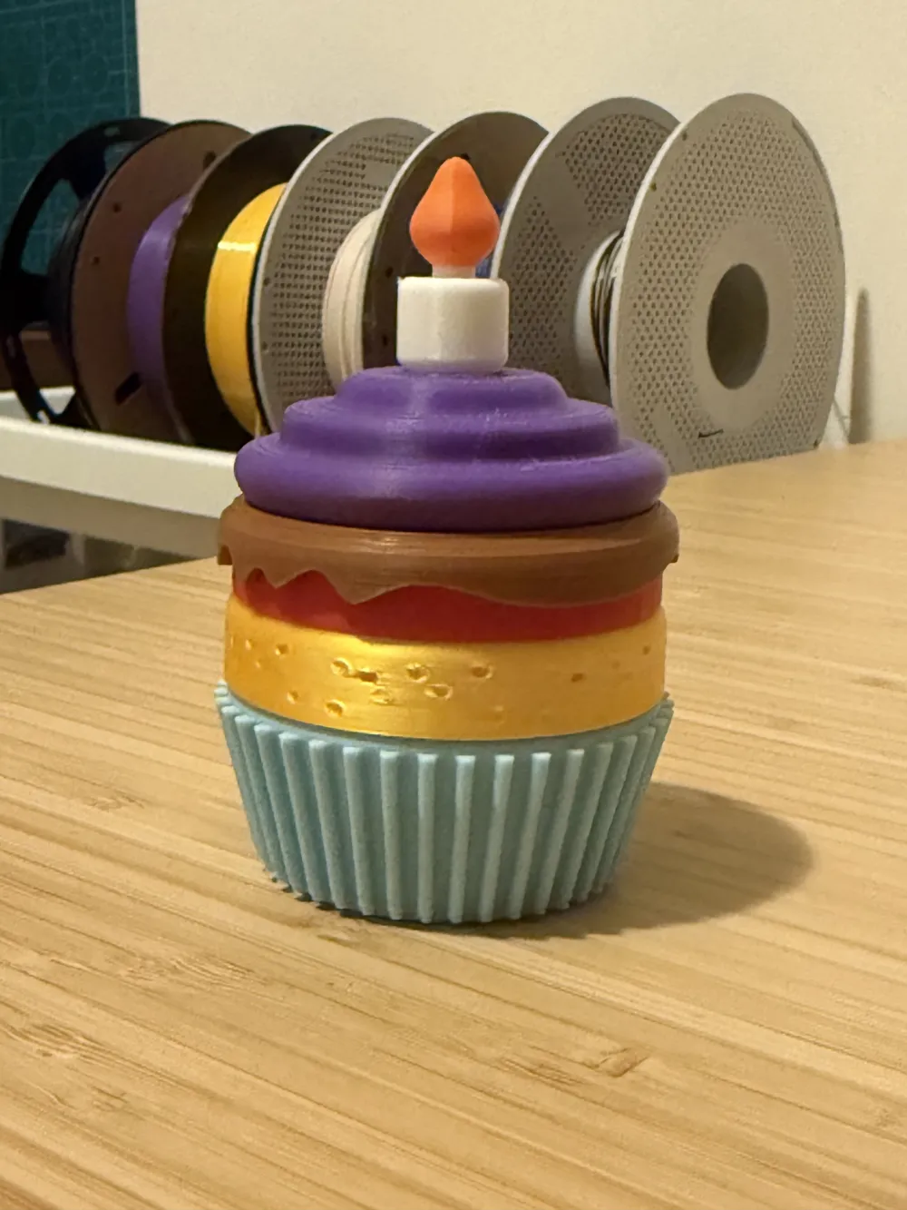 Kids Montessori Cupcake Toy Mix & Match Muffin - Free 3D Print Model ...