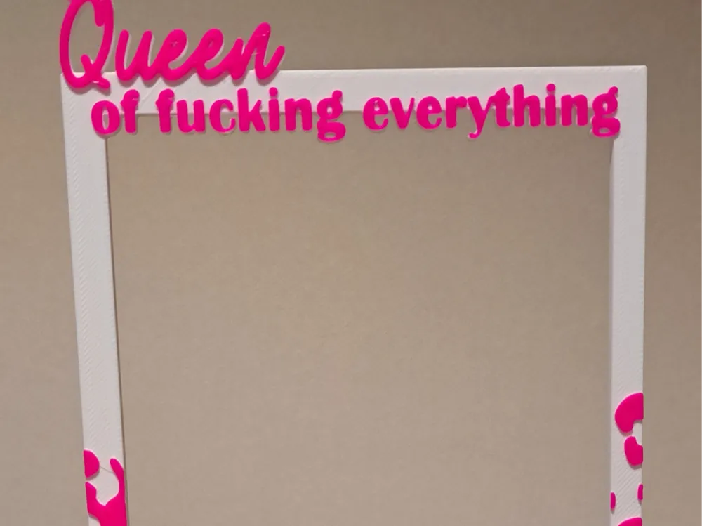 Polaroid Frame Queen - Free 3D Print Model - MakerWorld