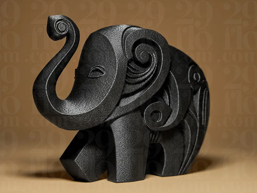 Happy Elephant #2 by 29FLO MakerWorld: Download Free 3D Models