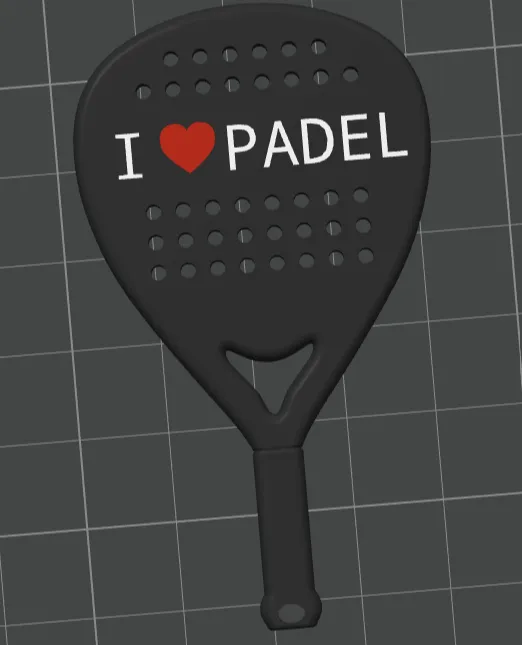 I Love Padel Keychain by Michel84 - MakerWorld