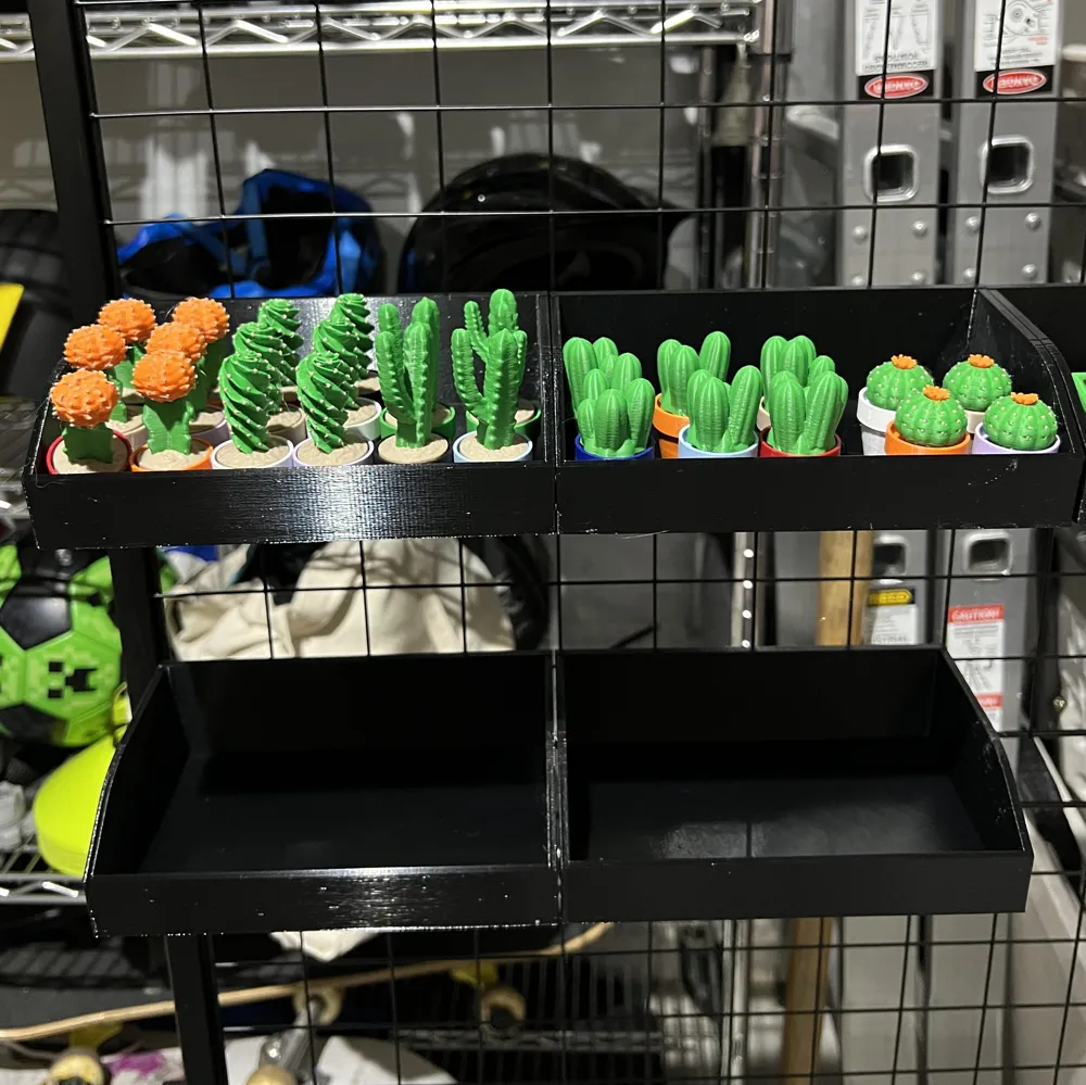 Gridwall Storage Containers – Two Sizes - Free 3D Print Model - MakerWorld