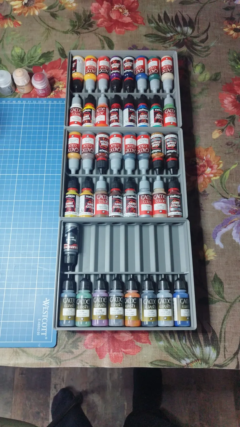 Gridfinity Paint Storage and miniature lid. by Wobbleking MakerWorld ...