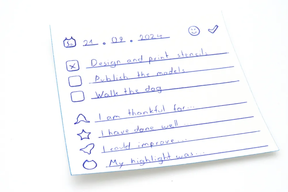 Journal Stencils Pro for Post-Its and Square Notes by BlackHawk ...