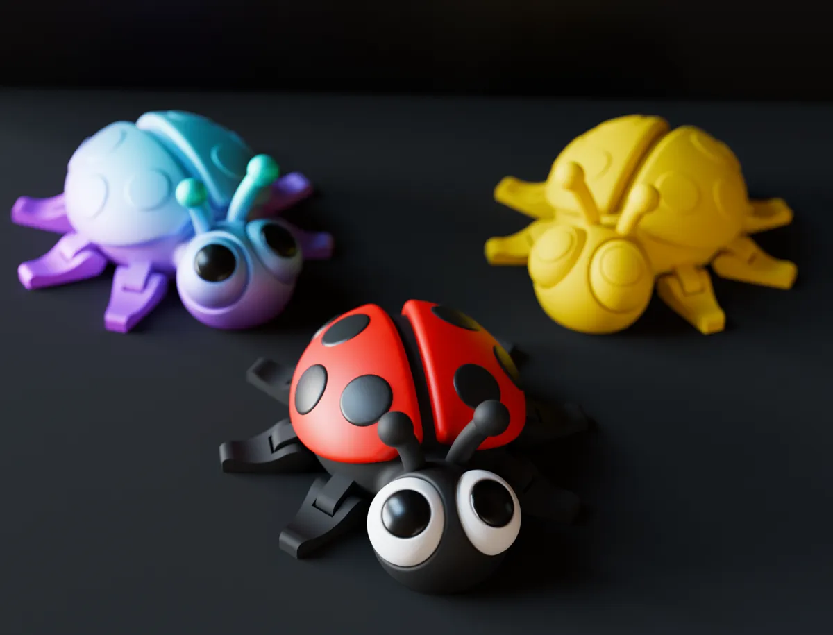 Cute LadyBug - Free 3D Print Model - MakerWorld