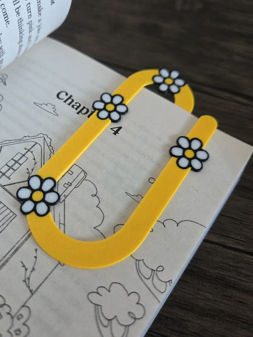 Paperclip Daisy Pretty Flower Spring Bookmark - Free 3D Print Model ...