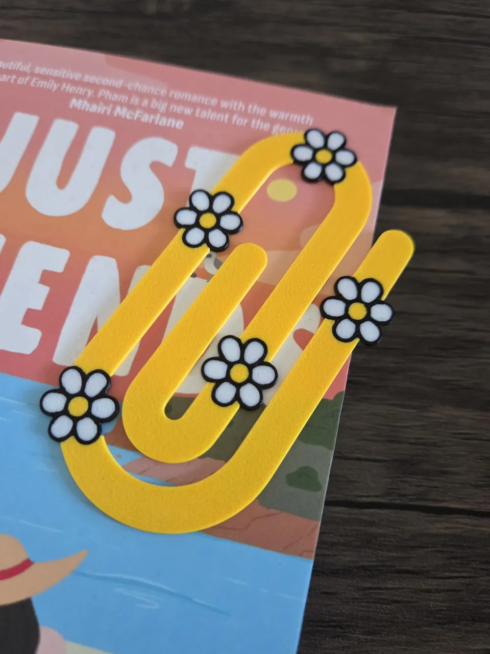 Paperclip Daisy Pretty Flower Spring Bookmark - Free 3D Print Model ...