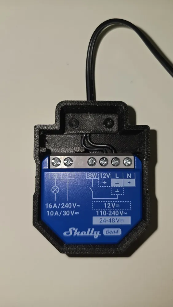 Shelly 1 / 1PM Gen4 Enclosure for 12V Operation by z3r0x MakerWorld ...