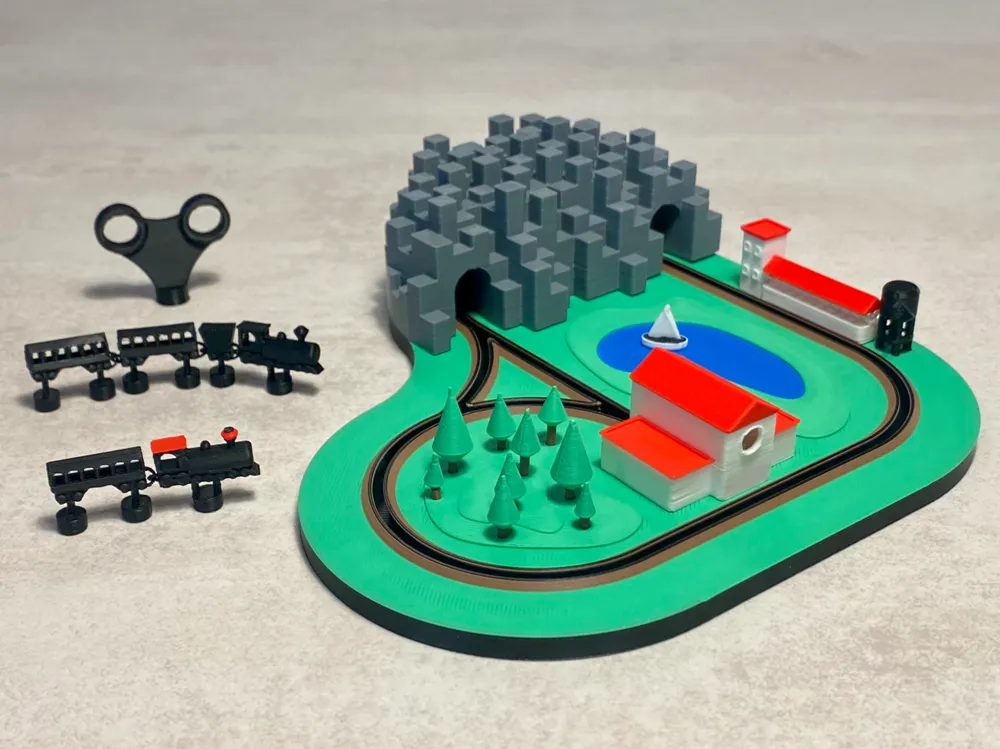 MagLev - Magnetic Railroad - Free 3D Print Model - MakerWorld