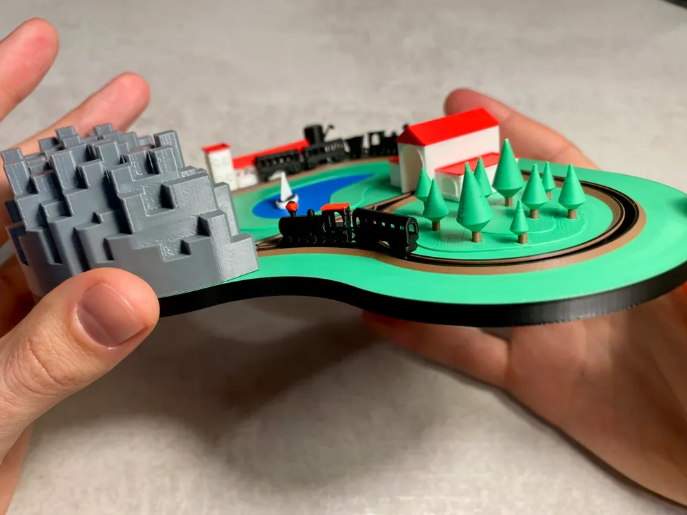 MagLev - Magnetic Railroad - Free 3D Print Model - MakerWorld