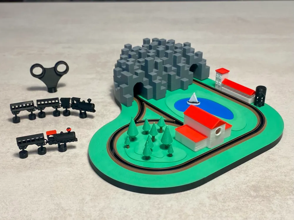 MagLev - Magnetic Railroad - Free 3D Print Model - MakerWorld