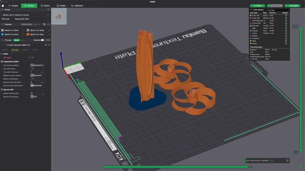 Underwater Torpedo with Toroidal Propellers and Rubber Band Motor by uhltimate - MakerWorld