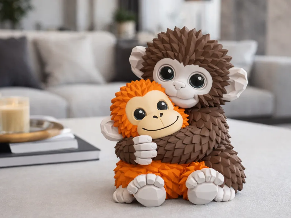 Macaco Bebê Fofinho Little Punch Kun - Zoológico do Japão - Modelo ...