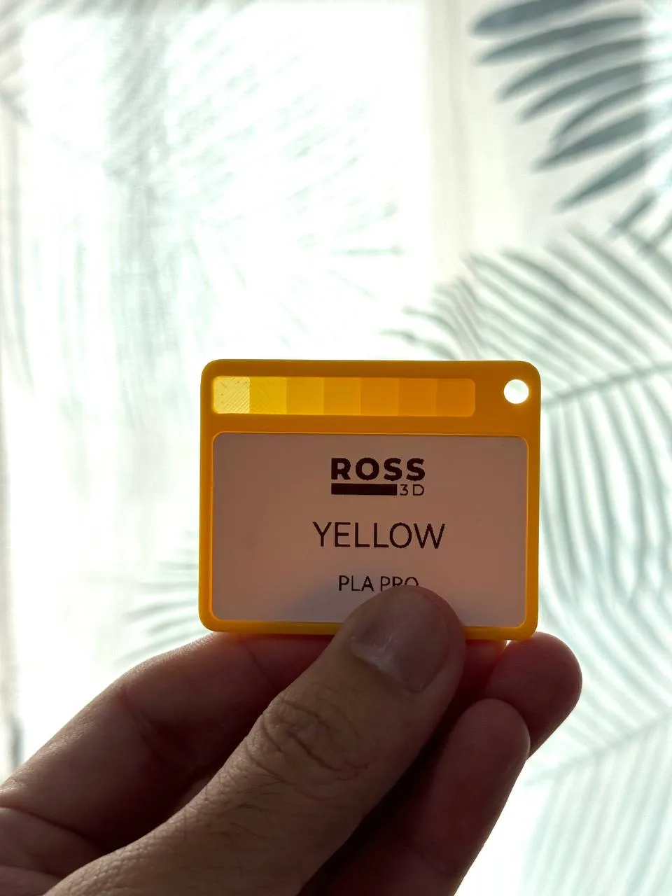 Filament Swatch (fits 30x50mm labels) with Base by Ross3D - MakerWorld