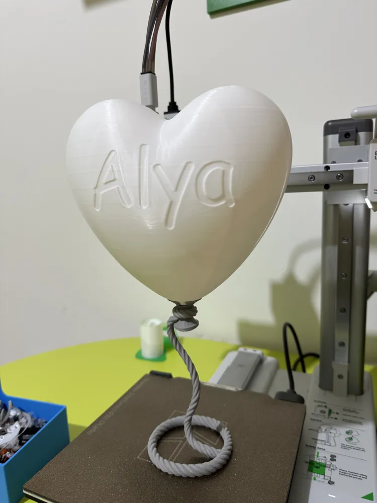 Heart-shaped balloon by AR3D Lab MakerWorld: Download Free 3D Models