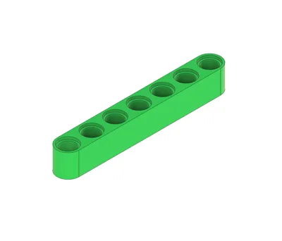 Lego Technic Style Liftarm Thick 1 x 2 by RomeoAlfa - MakerWorld