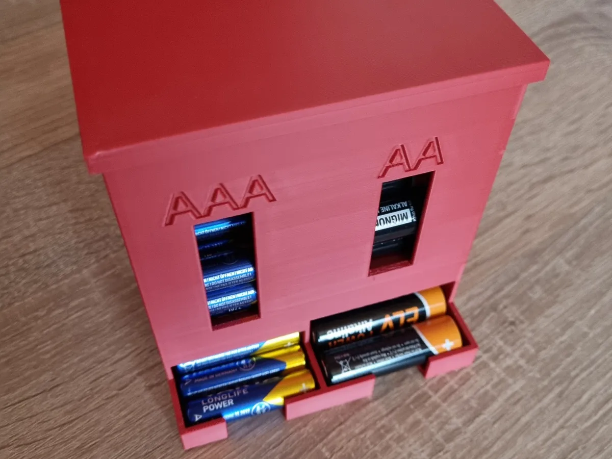 Battery box Batterie spender Remixed by 3D Schoko MakerWorld: Download ...