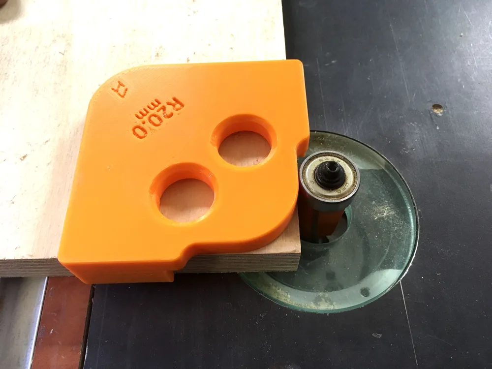 Corner Radius Router Template (5-80mm) by Filip Honzárek - MakerWorld