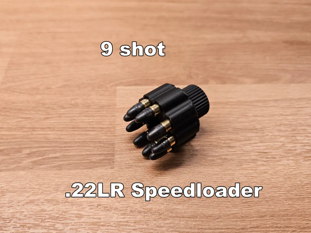 .22LR 9 shot revolver speedloader - Free 3D Print Model - MakerWorld
