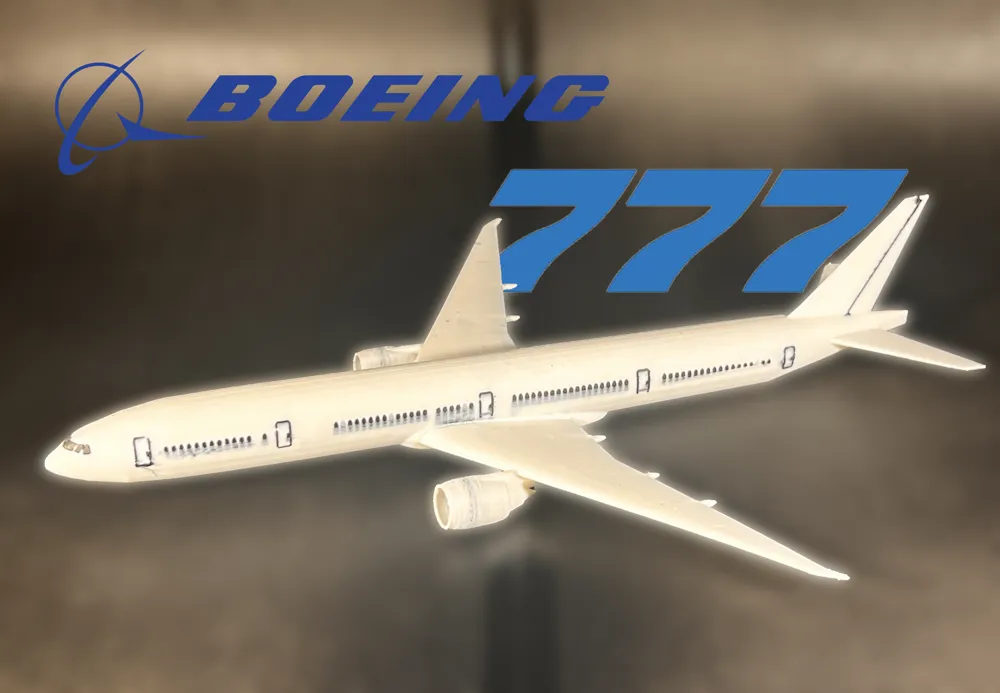 Boeing 777 Impresión multicolor - Modelo de impresión 3D gratuito ...