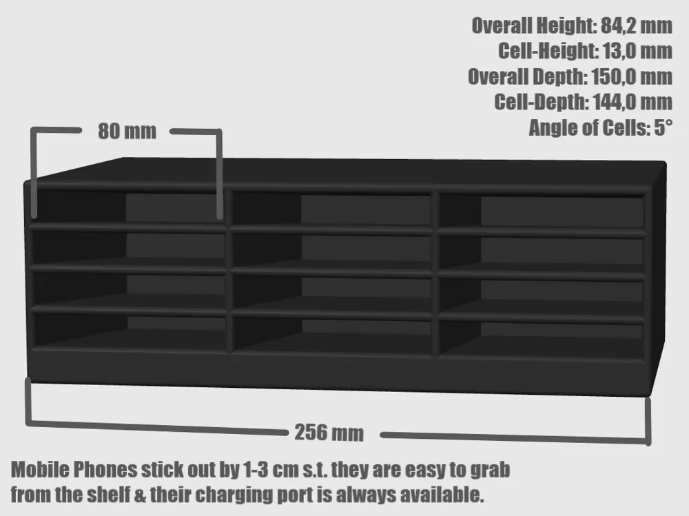 Cell Phone Shelf - Free 3D Print Model - MakerWorld