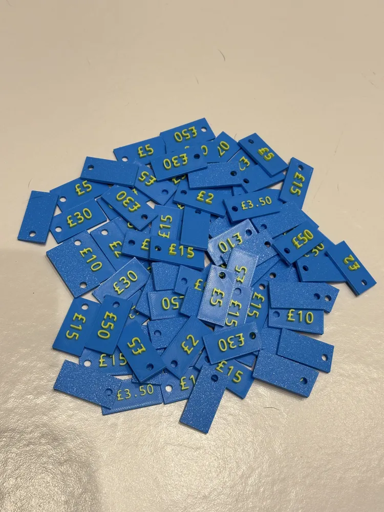 Price Tags by Zap 3D MakerWorld: Download Free 3D Models