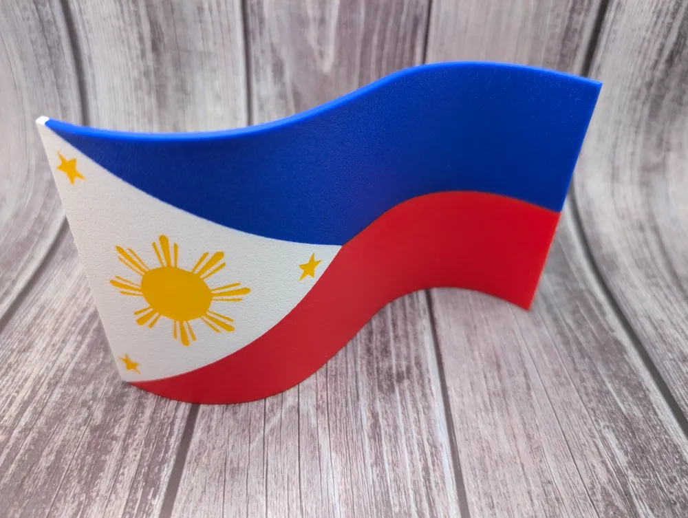Philippines Flag / Plate - Free 3D Print Model - MakerWorld