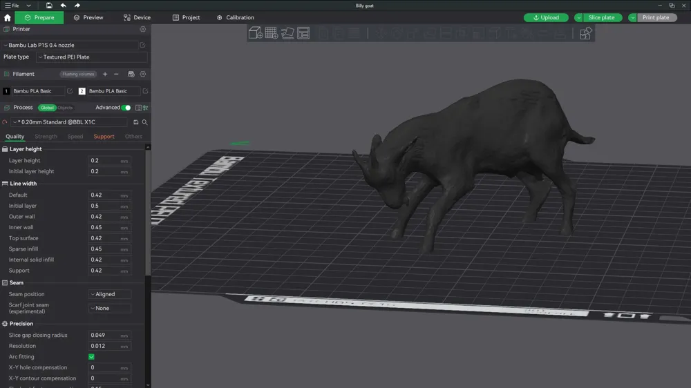 Goat sculpture by RS_666 MakerWorld: Download Free 3D Models