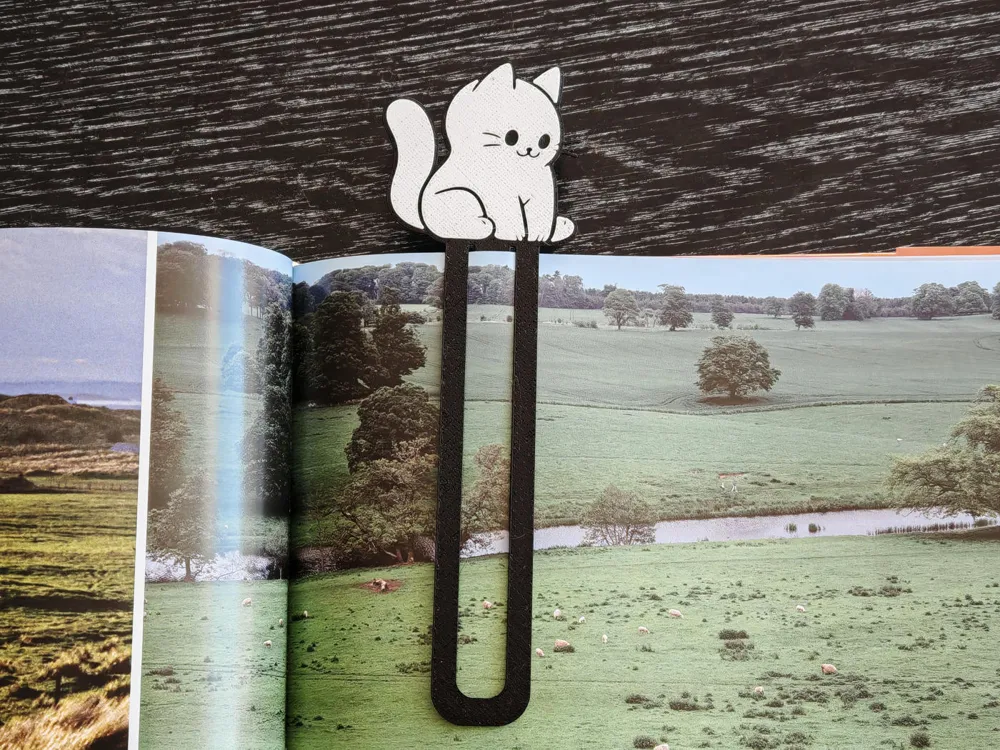 Cat Bookmark - Free 3D Print Model - MakerWorld