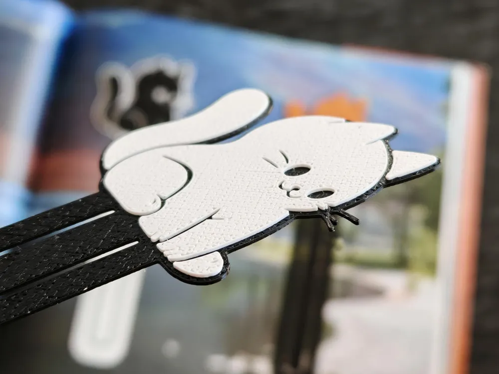 Cat Bookmark - Free 3D Print Model - MakerWorld