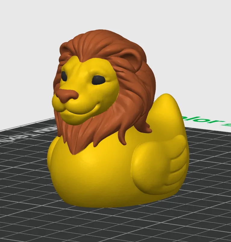 Lion Duck - Free 3D Print Model - MakerWorld