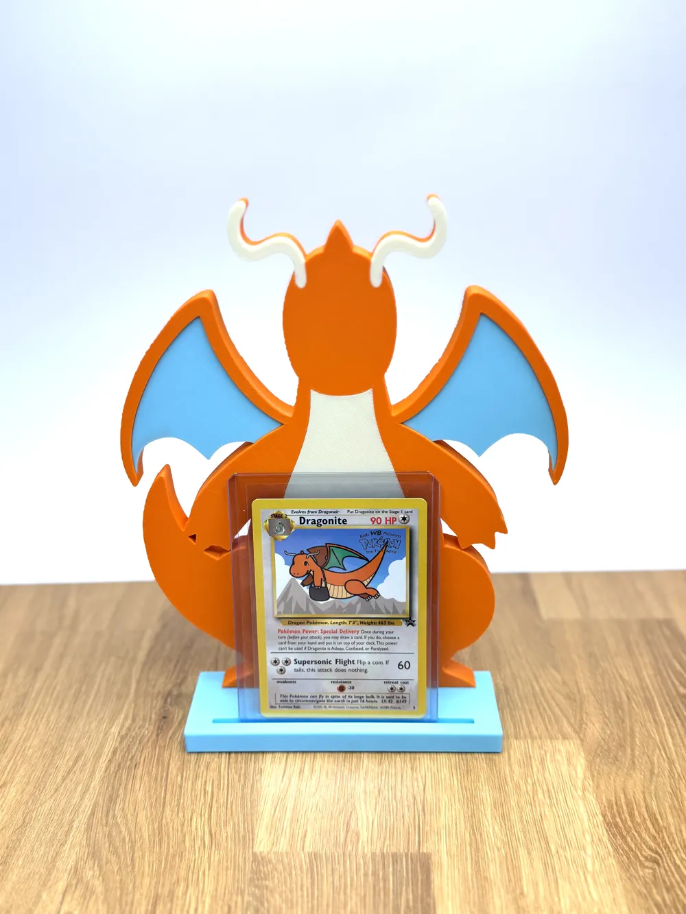 Dragonite Pokemon card display stand - Free 3D Print Model - MakerWorld