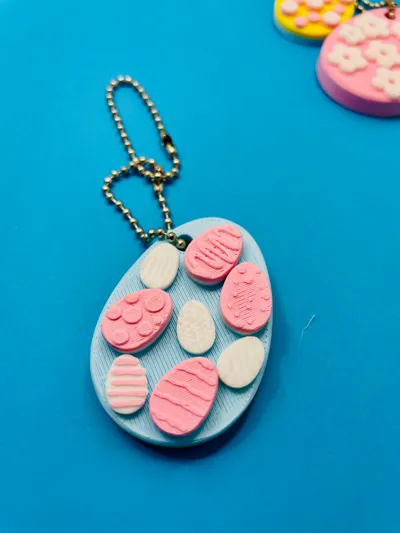 Easter Egg Keychains by FunFam3D - MakerWorld