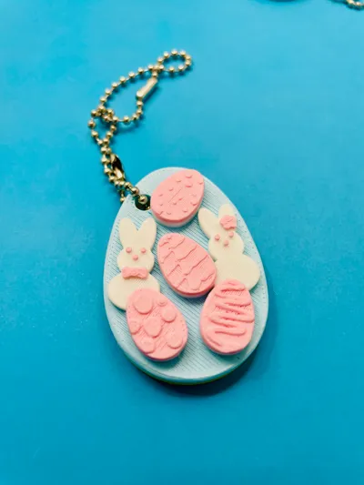 Easter Egg Keychains by FunFam3D - MakerWorld