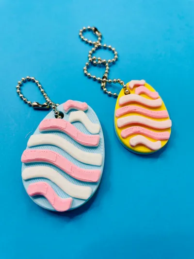 Easter Egg Keychains by FunFam3D - MakerWorld