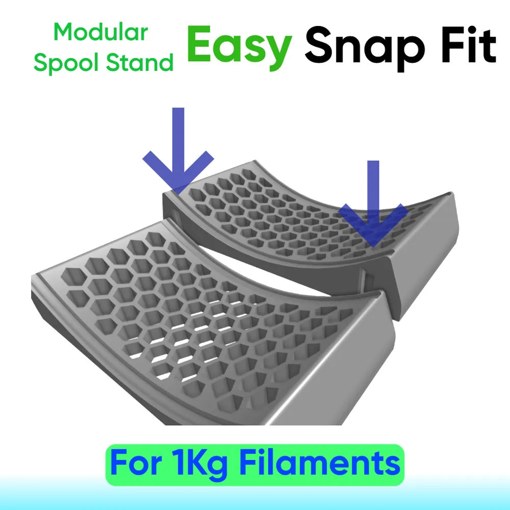 Modular Filament Spool Holder/Stand - Free 3D Print Model - MakerWorld