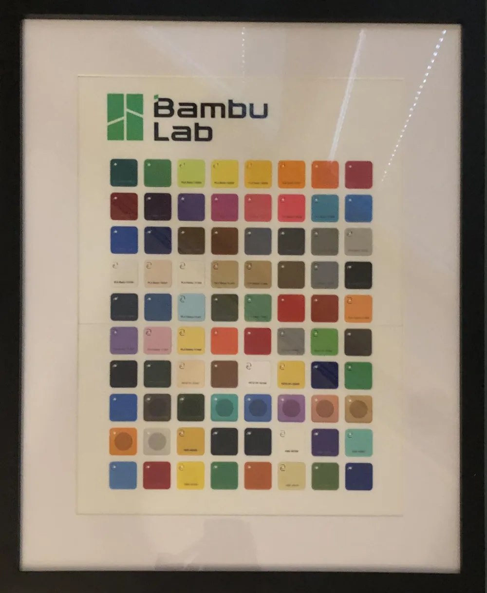 Inserto de muestras de filamento Bambulab para marco de fotos - Modelo ...