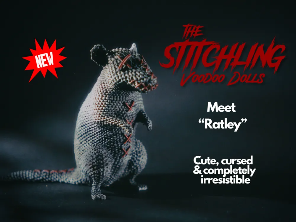 The Stitchling Voodoo Dolls: Ratley - Free 3D Print Model - MakerWorld