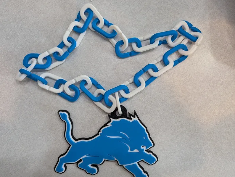 Detroit Lions Jumbo Necklace by gdzilla65 - MakerWorld