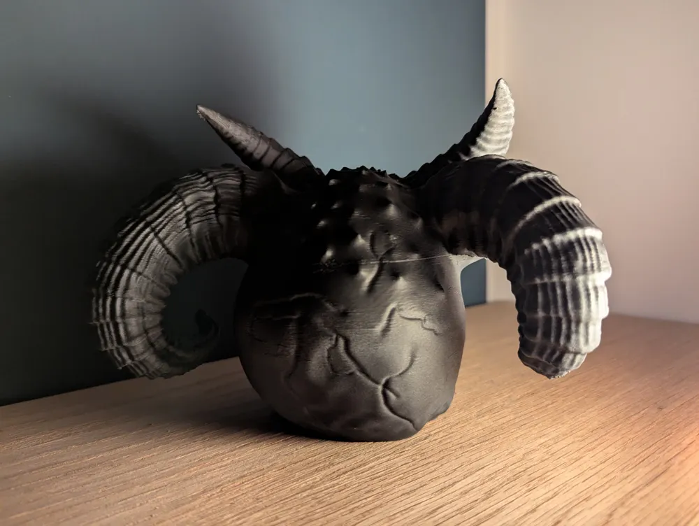 Cursed Deamon Skull - Free 3D Print Model - MakerWorld