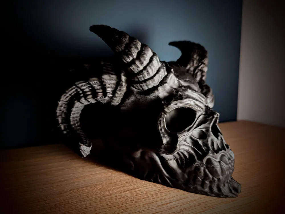 Cursed Deamon Skull - Free 3D Print Model - MakerWorld