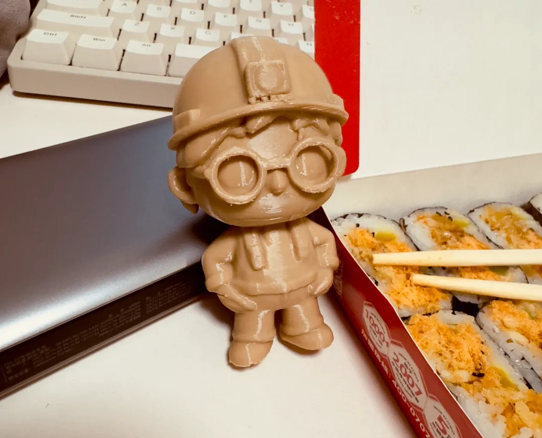 Adorable miniature! Q version Guang Tou Qiang by Feng - MakerWorld