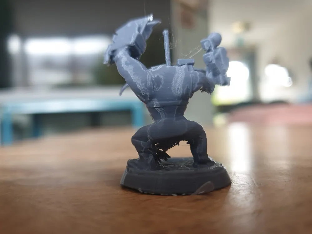 ork with gun 40k - Free 3D Print Model - MakerWorld