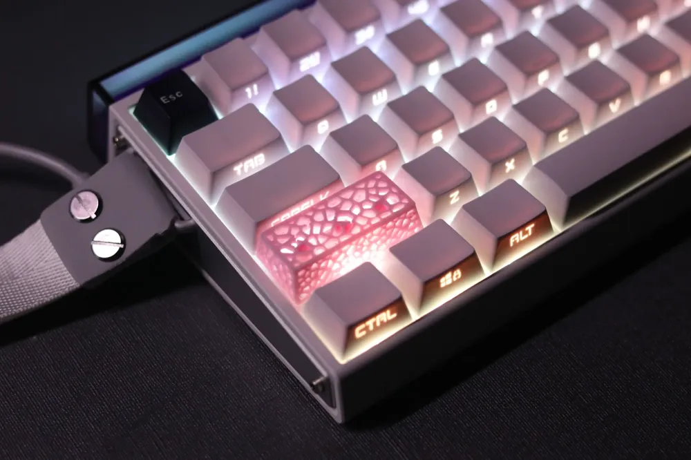 Openwork keycaps 2.25U_long shift and enter keys, weighing only 1.6~2g ...