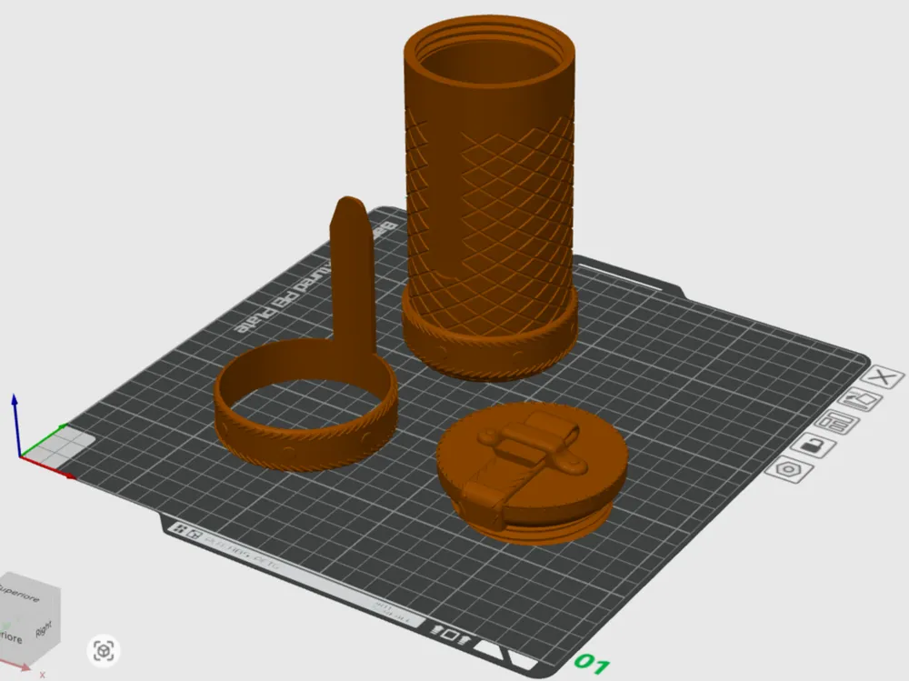 Medieval Style - Storage Tube by Savy Maker MakerWorld: Download Free 3D Models
