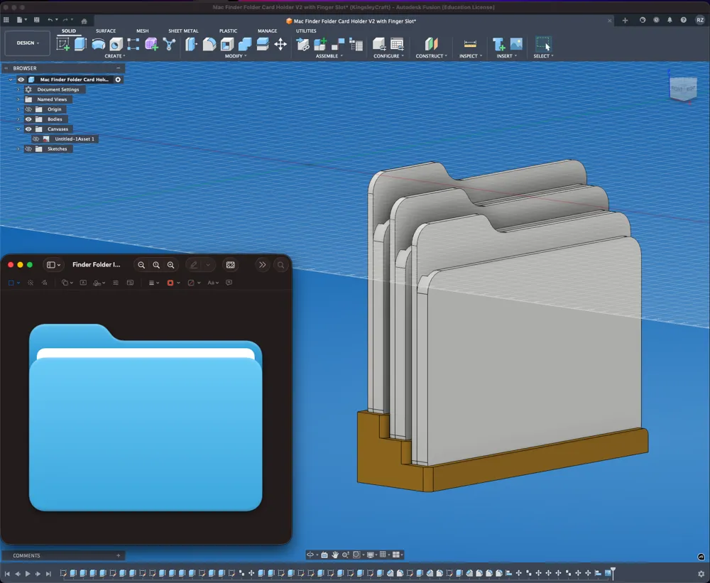 Mac Finder Ordner Kreditkartenhalter / Organizer – Kostenloses 3D ...