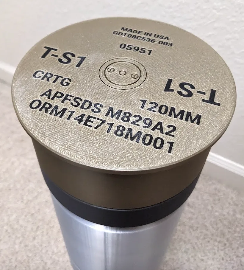 M1 Abrams Tank's Mighty 120mm Round | Full Size by Rexi Labs - MakerWorld