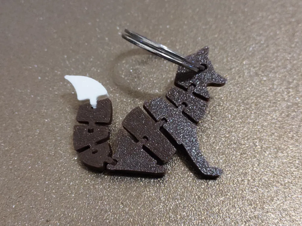 Keychain Flexi Fox by Novis - MakerWorld