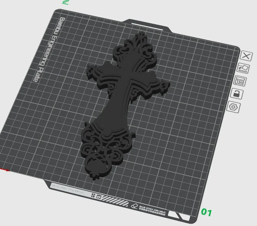 3D Christian Cross Remixed by vf.dragon - MakerWorld