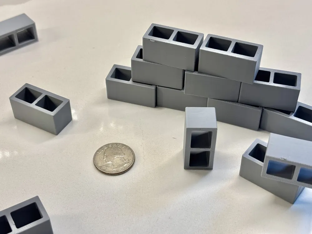 Mini Concrete Block | 1:12 Scale | CyberBrick by Mini Makers MakerWorld ...